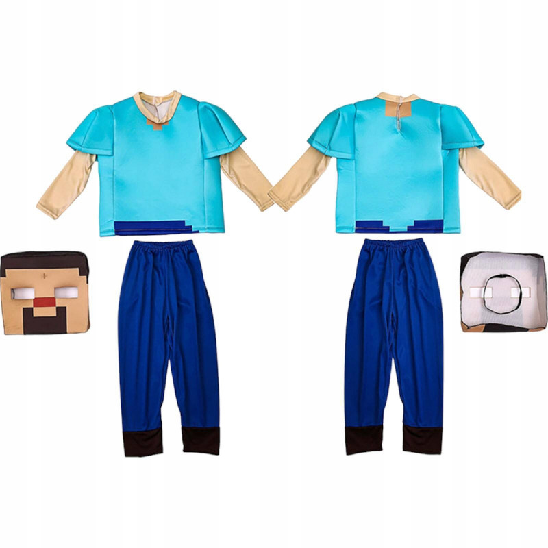 Gyerek Minecraft Steve jelmez 116-122 M | b-Home.hu